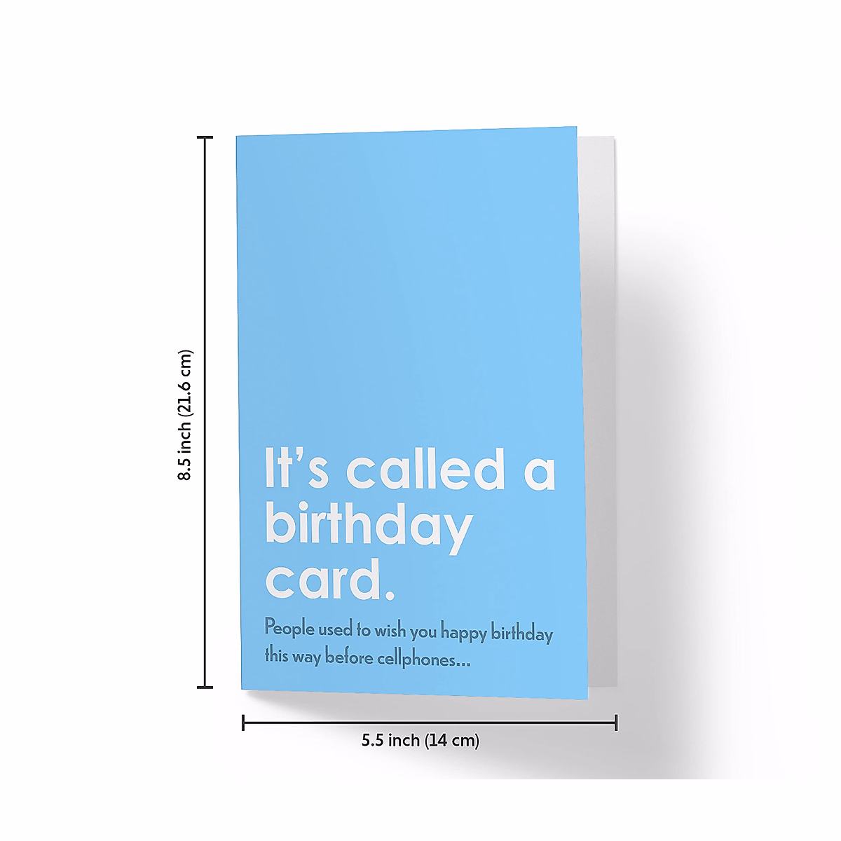 Karto Funny Birthday Card for Men and Women, 5.5 x 8.5 in, Blank Inside or with Happy Birthday Message, for Husband, Brother, Nephew, Daughter, Sister, Friend