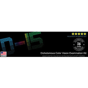 AOSA D-15 Color Vision Test/Examination Kit for Color Deficiency; Farnsworth Munsell
