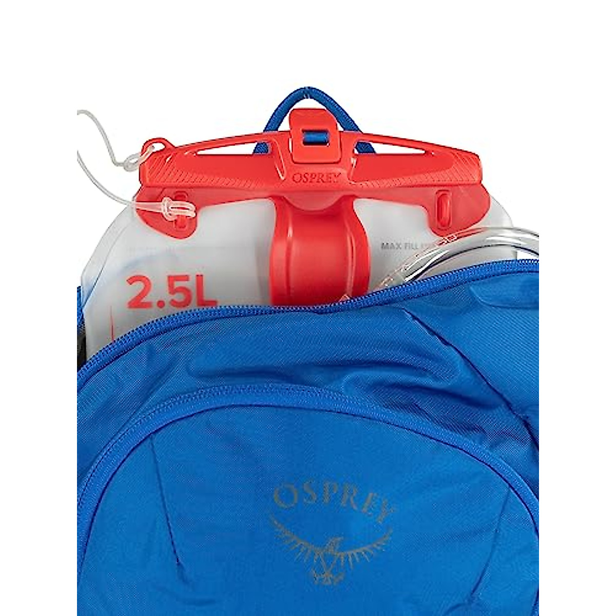 Osprey Siskin 8L Men's Biking Backpack with Hydraulics Reservoir, Obsidian Black