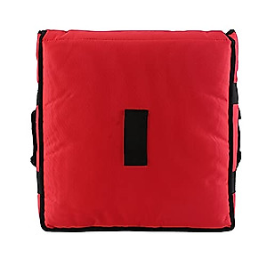 YOPRAL Insulated Food Delivery Bag Pizza Delivery Bags Professional Pizza Warmer Carrier Bags Moisture Free for Three 16" Pizza (PB03-0016-RED)