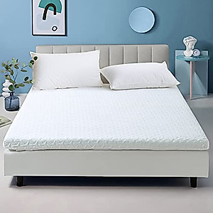 LANELIFE 3 Inch Egg Crate Memory Foam Mattress Topper California King Cooling Gel & Bamboo Charcoal Infusion, Fitted Bamboo Fiber Cover Ventilated Design, Comfort Body Support & Pressure Relief