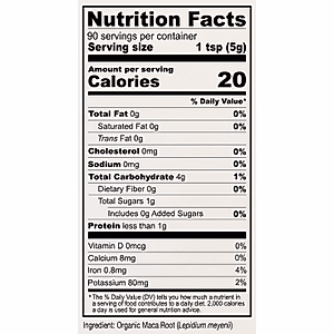 Anthony's Organic Maca Root Powder, 1 lb, Gelatinized for Enhanced Bioavailability, Gluten Free & Non GMO (Pack of 1)