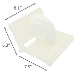 EIKS Foldable Drying Rack for Vegetable Fruit and Tableware, Kitchen Sink Organizer