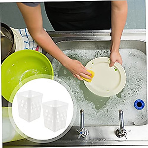 HONMEET 2pcs Caddy Multi-functional Bottle Supplies Staples Universal Cutlery Rack Pens for Dishwasher Drain Soap Household Organizer Drainer Storage Vegetables Utensil Sink Replacement