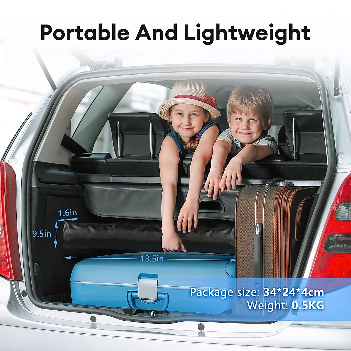 100 inch Projection Screen, 16:9 Foldable Anti-Crease Portable Projector 4K Movies Screens Indoor Outdoor Projection Video Projector Screen for Home, Party, Office, Classroom