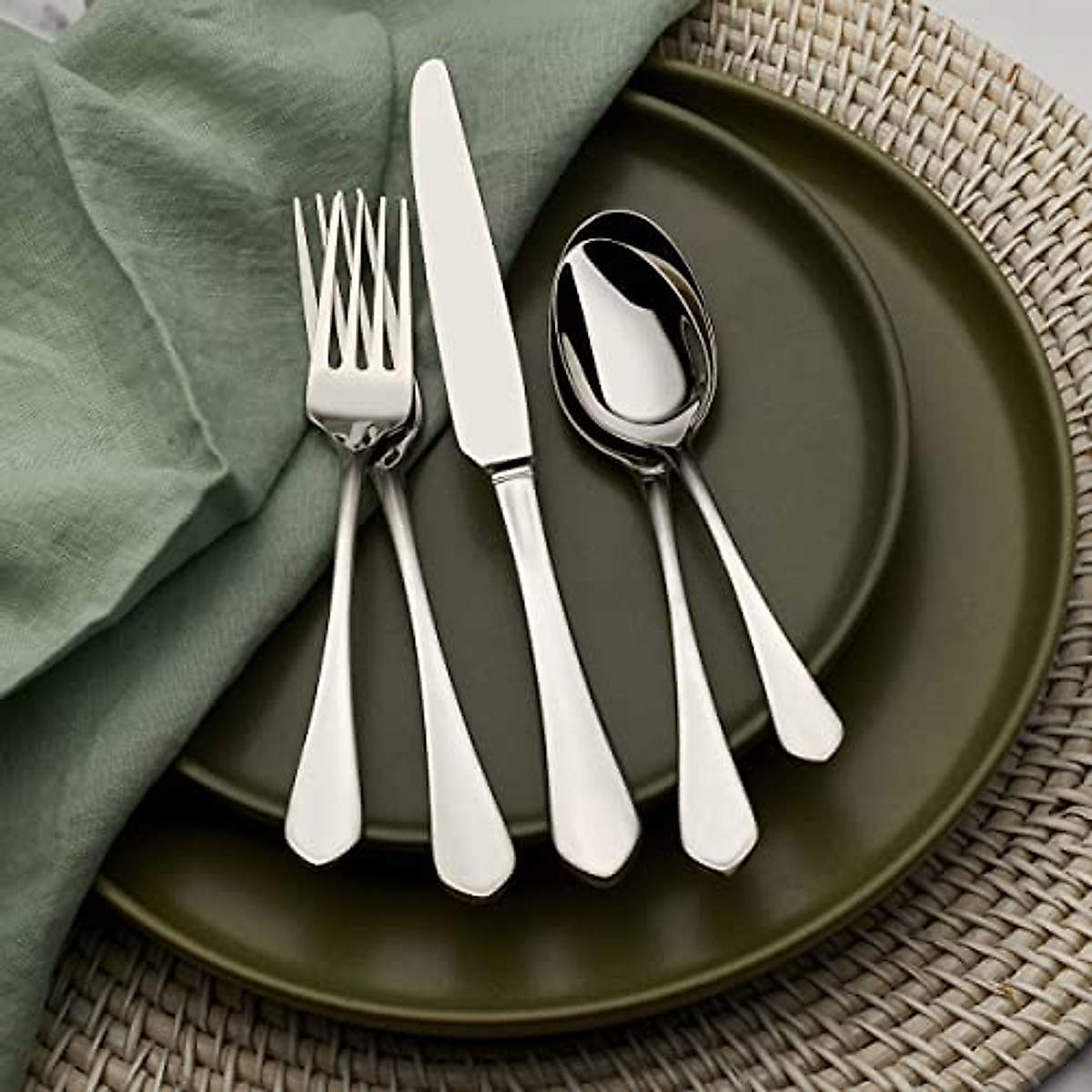 Mikasa Colson 18/10 20 Piece Stainless Steel Flatware Set, Service For 4