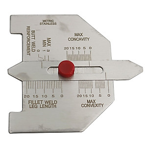 Graigar Stainless Steel Welding Gauge Tool Kits Combine Suit 13 Pieces Welding Inspection Gauge Metric Welding Gauge(mm)