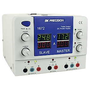 B&K Precision 1672 Quad Display Triple Output DC Power Supplies, 0-3A Current (variable outputs)