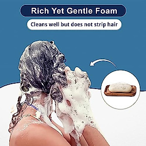 "Pacific Spirit Shampoo Bar for Curly hair with Coconut Oil & Passion Fruit. Moisturizing and Texturizing -Scent, 3.53 Oz. Zero waste, vegan"