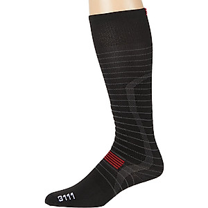 Eurosock unisex adult Silver Light skiing socks, Deep Black, Large US