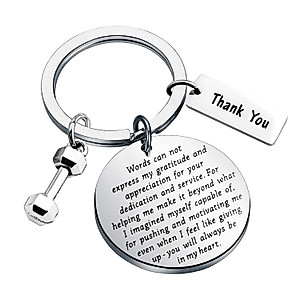 BLEOUK Fitness Instructor Gift Instructor Thank You Gift Fitness Trainer Gift Fitness Coach Appreciation Jewelry Gift