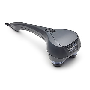 Thumper Sport Percussive Massager - Deep tissue home use massager for muscles, back, shoulders, legs, arms. Portable percussive therapy action electric handheld massager with long handle