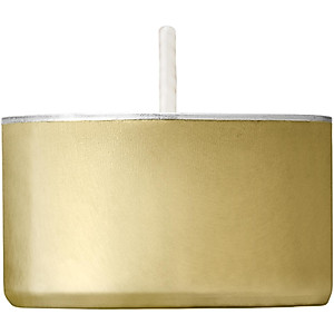 BOLSIUS Gold Tea Light Candles – 100 Count, Long-Lasting Tealight Candles Unscented with Cotton Wicks & 8 Hour Burn – Smokeless Wax Tea Lights Candles in Bulk for Parties, Weddings, Home Decor, & More