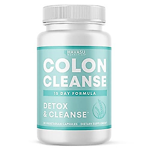 Colon Cleanse for Detox and Weight Loss | 15 Day Fast-Acting Detox Cleanse and Natural Laxative for Constipation Relief and Bloating Relief | Body Cleanse Detox for Women and Men | Vegan & Non-GMO
