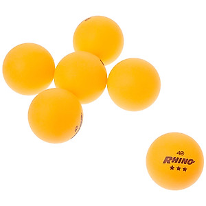Champion Sports 3 Star Table Tennis Ball Pack, Tournament Size - Orange Ping Pong Balls, Set of 6, with 40mm Seamless Design - Professional Table Tennis Equipment, Accessories - CTTA and ITTA Approved