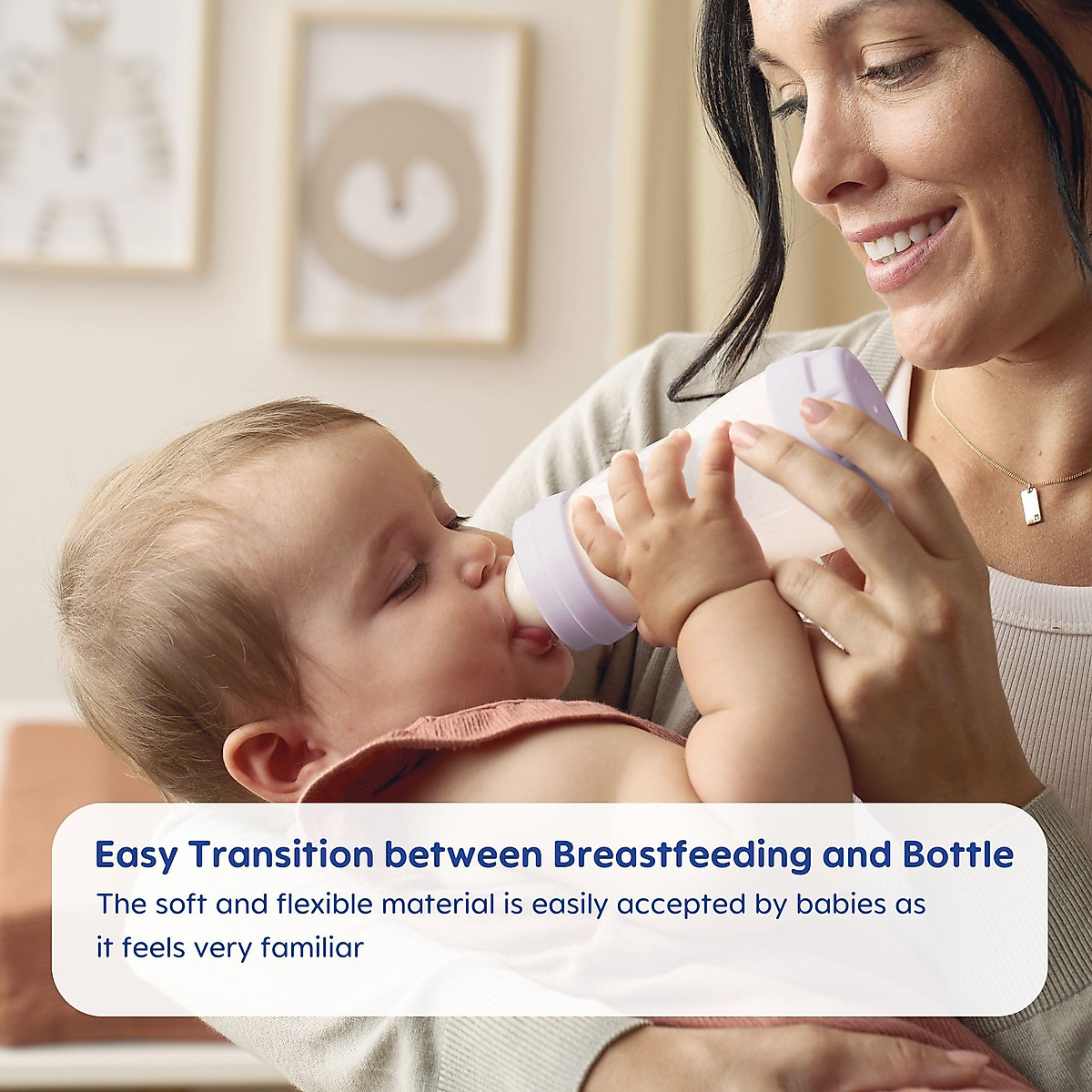 MAM Bottle Nipples Medium Flow Nipple Level 2, for 2+ Months, SkinSoft Silicone Nipples for Baby Bottles, Fits All MAM Bottles, 2 Pack