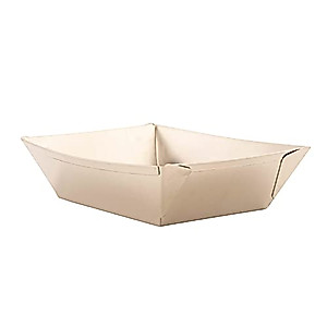 G.E.T. 4-80868 Stainless Steel French Fry Boat Tray, (Qty,1) (Sauce Cup Sold Separately)