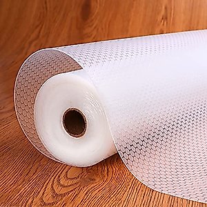 ANOAK Shelf Liner Non Adhesive Cabinet Liner, 17.5 Inch x 10 FT(120 Inch) Drawer Liners Washable Durable Shelf Liner for Kitchen Cabinets, Pantry Shelves