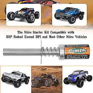 OGRC Nitro Glow Plug Igniter Starter Tools with Battery Charger for HSP Redcat and 1/8 1/10 Nitro Engine RC Car Buggy Truck Model