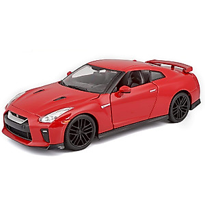 Bburago B18-21082 Nissan GT-R 2017" Diecast Model Kit, 1:24 Scale, Assorted Colors