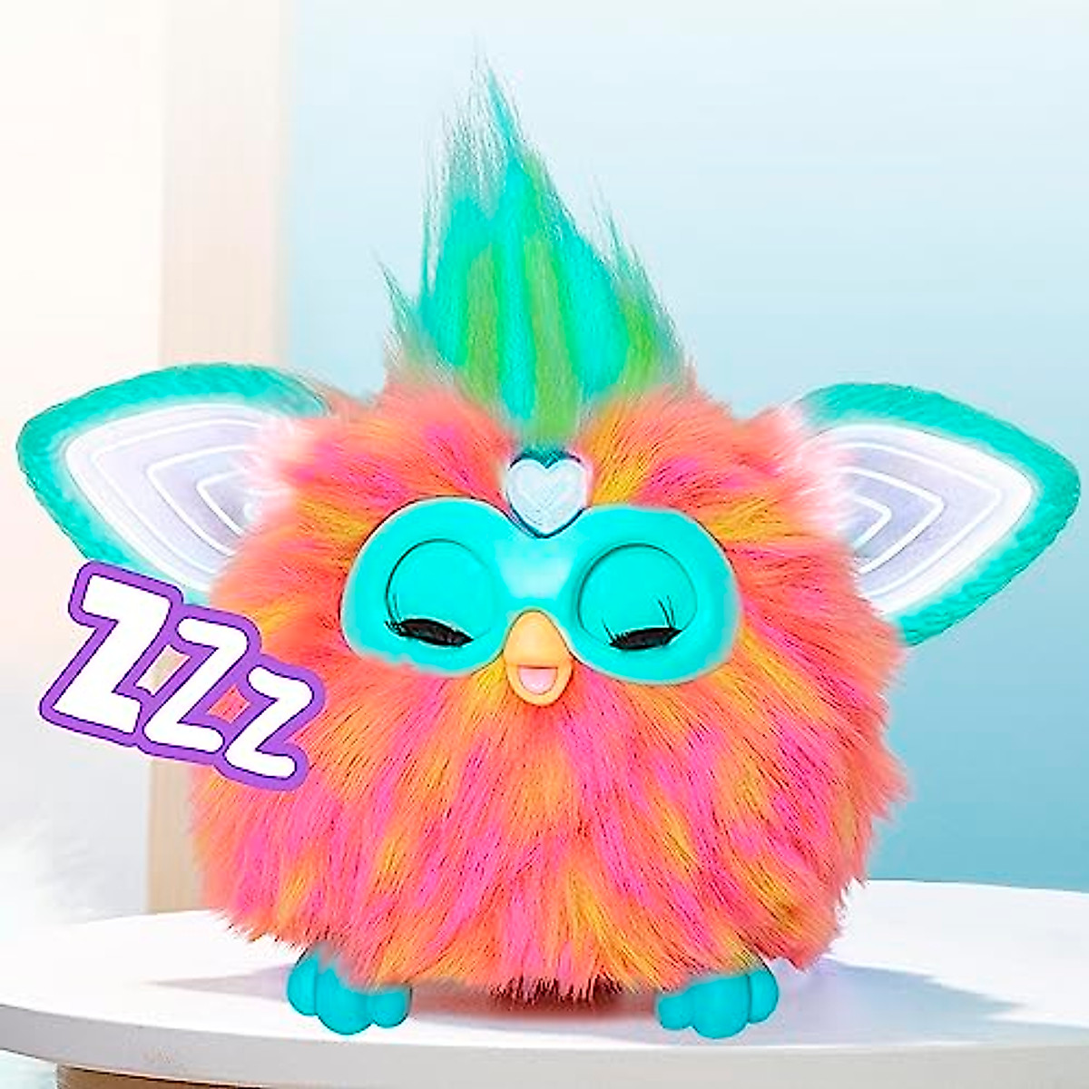 Furby Coral, 15 Fashion Accessories, Interactive Plush Toys for 6 Year Old Girls & Boys & Up, Voice Activated Animatronic