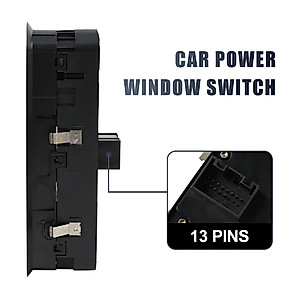 uxcell Master Driver Side Power Window Switch 7PP959858MDML Replacement for Porsche Cayenne 2011-2014 for Porsche Panamera 2010-2015