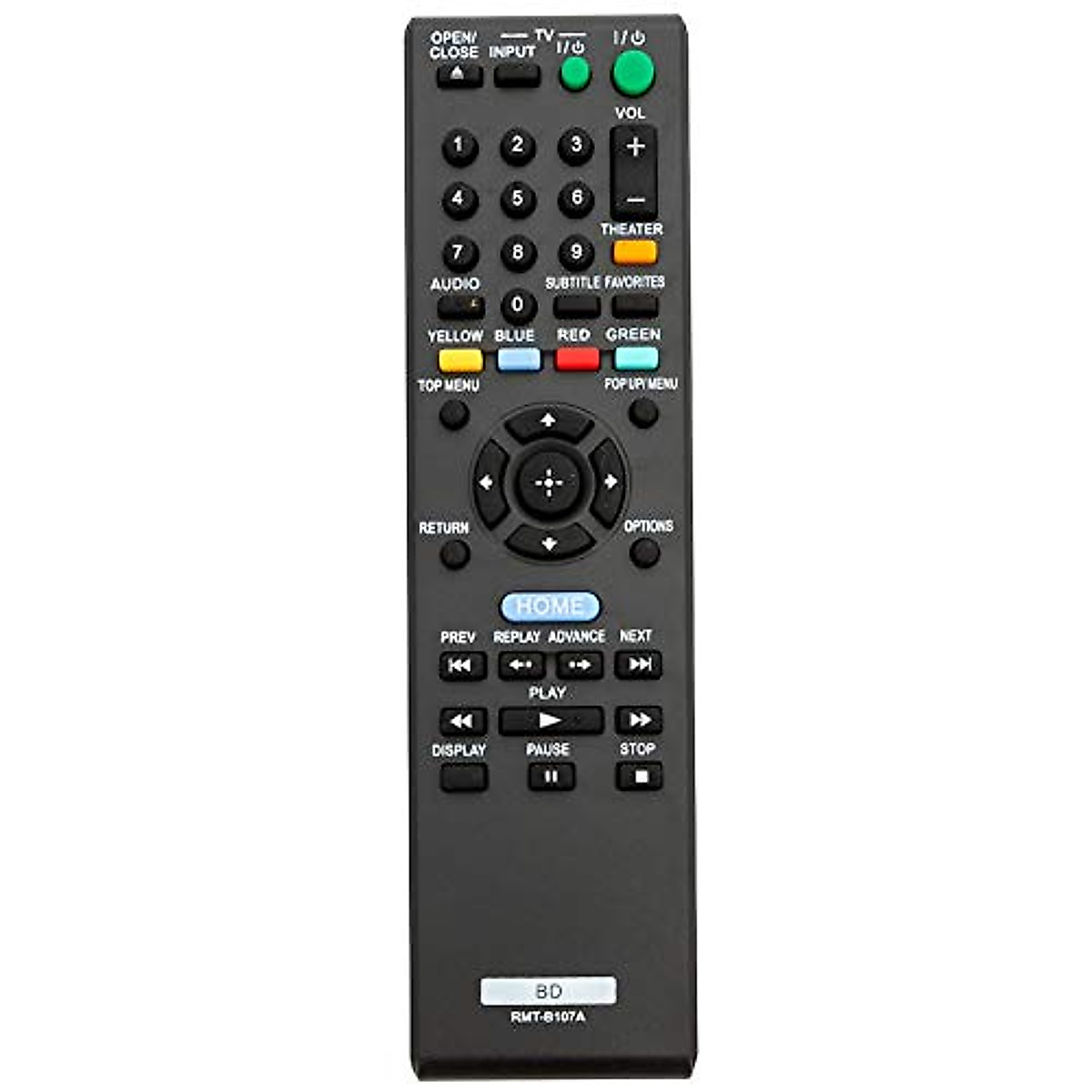 New Replacement Remote Control RMT-B107A RMTB107A fit for Sony Blu-ray Disc DVD Player BDP-BX37 BDP-S370 BDP-S373 45CS BDP-BX57 BDP-S570 BDP-S270 BDP-S470 BDP-S1700ES BDP-S770