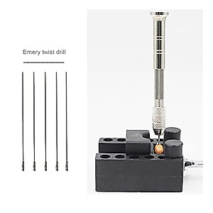 SING F LTD 20pcs Diamond Twist Drill Bit 1mm Jewellery Solid Drill Bits for Jade Stone Glass Pearl Seashells Tile Fit for Bench Drill Hanging Mill