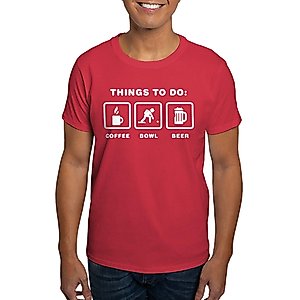 CafePress Lawn Bowl Dark T Shirt Men's Traditional Fit Dark Casual Tshirt Red