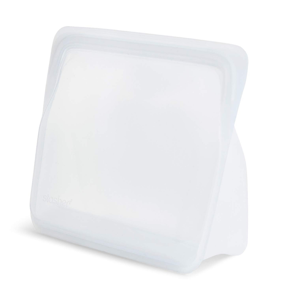 Stasher Silicone Reusable Storage Bag, Bundle 3-Pack Bowls (Clear) & Silicone Reusable, Stand-Up Mid (Clear)