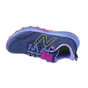 New Balance Women's Dynasoft Nitrel V4 Trail Running Shoe, Blue/Yellow/Pink, 10
