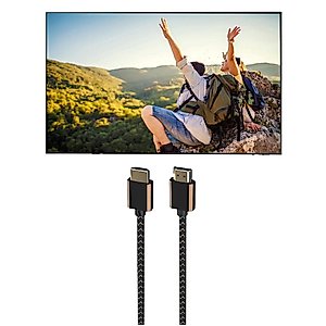 SAMSUNG QN50QN90CAFXZA 50 Inch Neo QLED Smart TV with 4K Upscaling with a 3S-4KHD2-2.5M III Series 4K HDMI 2.5m Cable (2023)