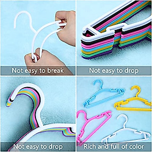 GoodtoU Baby Hangers Kids Hanger Plastic Toddler Hangers Childrens Infant White Hangers 80 Pack