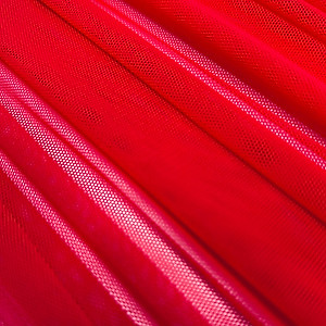 Ice Fabrics 4-Way Stretch Power Mesh Fabric by The Yard - 60" Wide Nylon Spandex Sheer Net Fabric - Breathable & Stretchy Mesh Fabric for Sewing Activewear, Dresses, Crafts - Red - 1 Yard