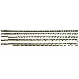 Erie Tools 5 Piece 24" SDS Masonry Drill Bit Set fits Milwaukee Hilti Bosch Tungsten Carbide Tip 3/8", 1/2", 5/8", 7/8" & 1"