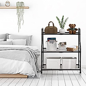 EASEPRES Metal Plant Stand 3 Tier Indoor Plant Shelf, Plant Display Rack, Multiple Flower Pot Holder for Garden, Balcony, Patio, Corner, Window, Living Room, Outdoor