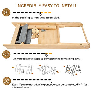 comax Toddler Tower Kitchen Stool Helper, Kids Kitchen Step Stool, Toddler Stool Kitchen Counter Standing Tower for Toddlers 1-3, Nursery Stand Ladder Toddler Helper Tower