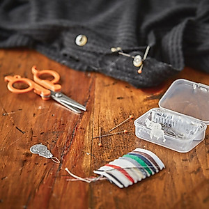 Fiskars Kit, Travel Supplies, 27 Piece Sewing Accessories, Orange