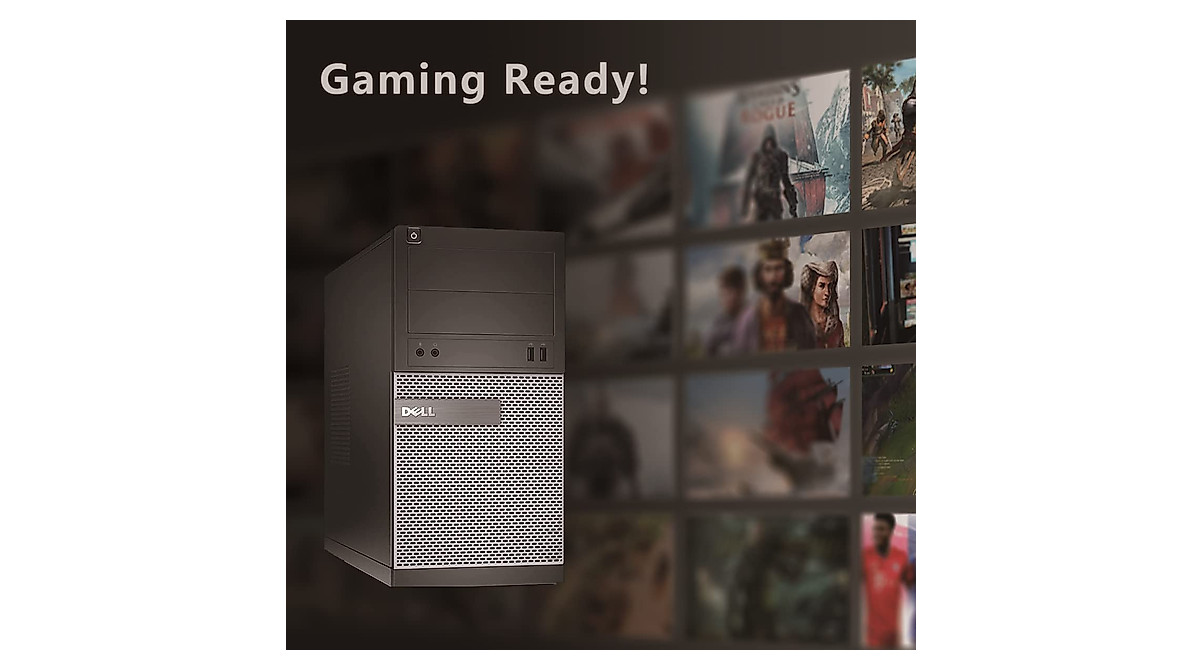 Powerful Dell Optiplex Tower Gaming PC - Intel i7, 16GB RAM