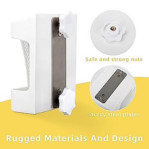 Tiga Phone Holder Charm Accessory for Bogg Bag - Can be Used to Store Most Sizes of Phones - Easy Access to Phones - Plastic Case (White)