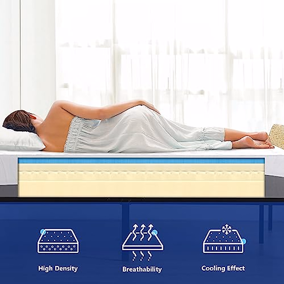 Olee Sleep 10 inch Aquarius Memory Foam Mattress - King, Plush