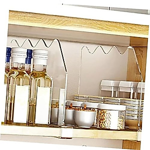 KOMBIUDA 2pcs Wardrobe Backsplash Purses Organizer Wardrobe Divider Cabinet Divider Closet Shelf Separators Shelf Dividers for Wire Shelving Clear Shelf Divider Acrylic Transparent