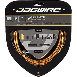 Jagwire Elite Link Shift/Gear Cable Kit (x2 Cables) - Gold