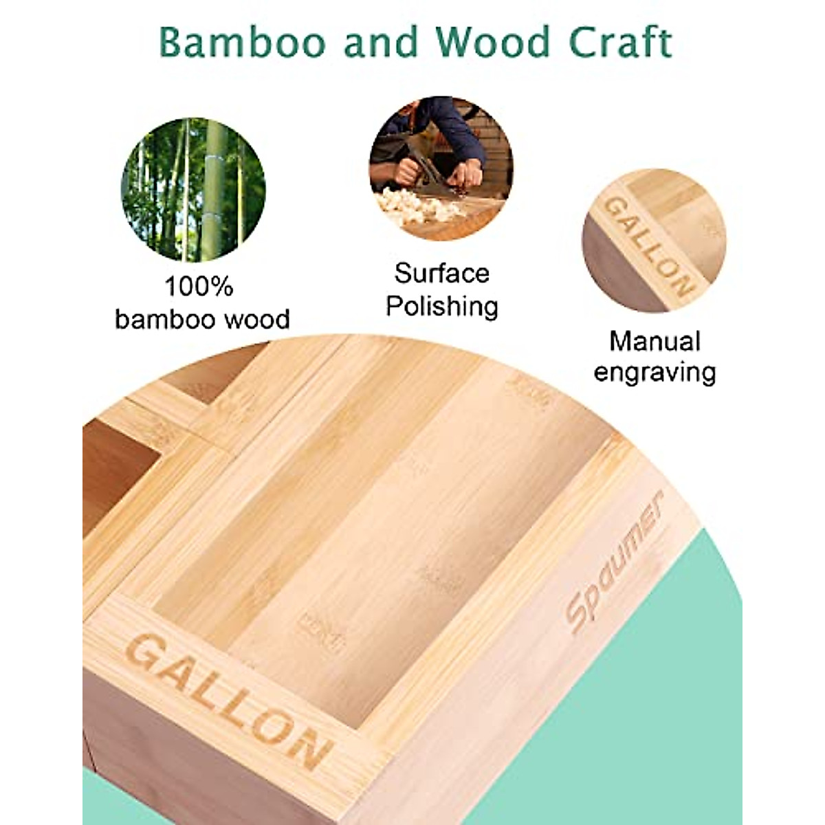 Ziplock Bag Storage Organizer for Kitchen Drawer, Premium Moso Bamboo Food Storage Bag Holders Compatible with Gallon, Quart, Sandwich and Snack Variety Size Bag, Ziploc, Solimo, Glad, Hefty (4 Piece Set) (S2)