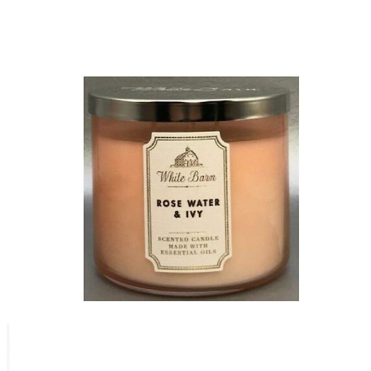 White Barn 3-Wick Candle in Rose Water & Ivy White Barn 3-Wick Candle in Rose Water & Ivy (Made with Essential Oil)