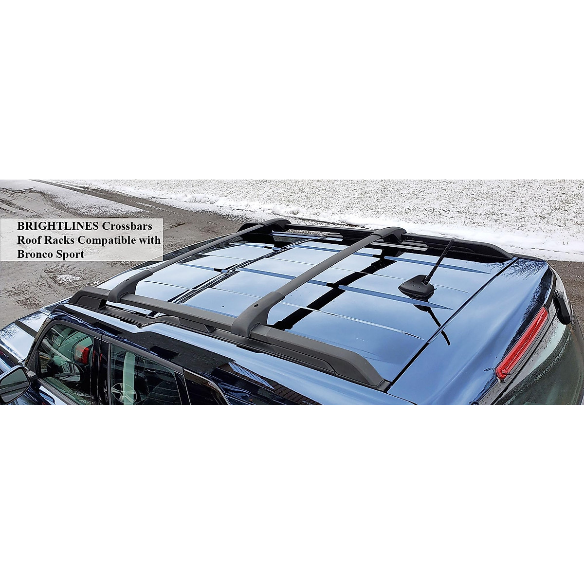 BrightLines Customized Crossbars Roof Racks Compatible with 2021 2022 2023 2024 Ford Bronco Sport Base & Big Bend Models for Kayak Luggage ski Bike Carrier