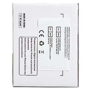 LINKMICRO LM203 4" Coin Microscope Full View of Coin, 200X Portable LCD Digital Microscope for Adults and Kids, 1080p, 32GB SD Card, Windows Mac, PC Mass Storage