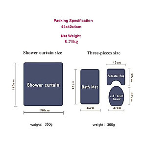 StarBlue-HGS Garden Sunflower Flower Waterproof Shower Curtain Set Flowering Shrubs Butterfly Bathroom Bathtub Mat Toilet Cover Mat Set