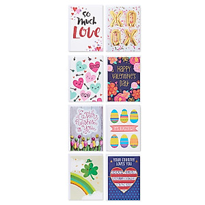 American Greetings Deluxe Holiday Card Assortment, Graduation, Fathers Day, Birthdays and All Occasions (33-Count)