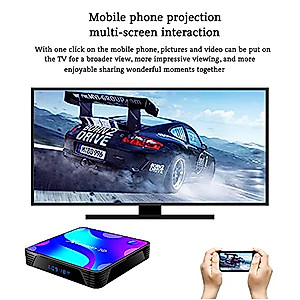 Android TV Box 2023 Android TV Box 11.0 4GB RAM 32GB ROM 4K RK3318 with 2.4G 5G WiFi Bluetooth 4.0 with Mini Wireless Keyboard TV Box Android Ethernet LAN USB 3.0 Smart TV Box Android Box